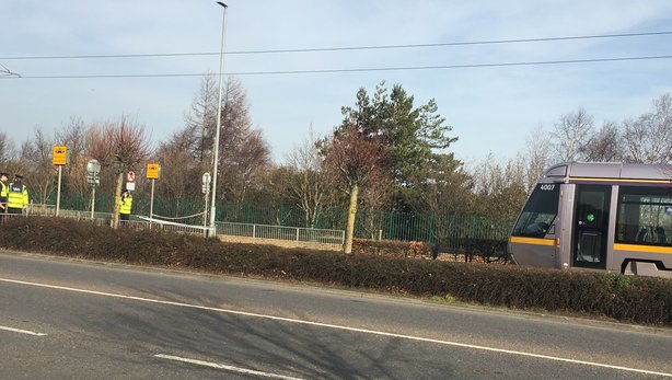 Nelaimingas atsitikimas Balally tramvajaus stotelėje